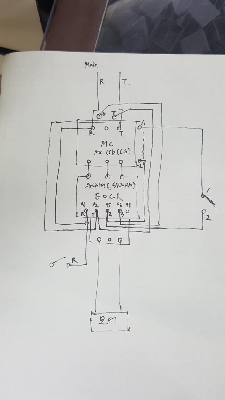 MC에 붙어 있는 EOCR 작동 조건이 이해가 안됩니다. - 기술랩